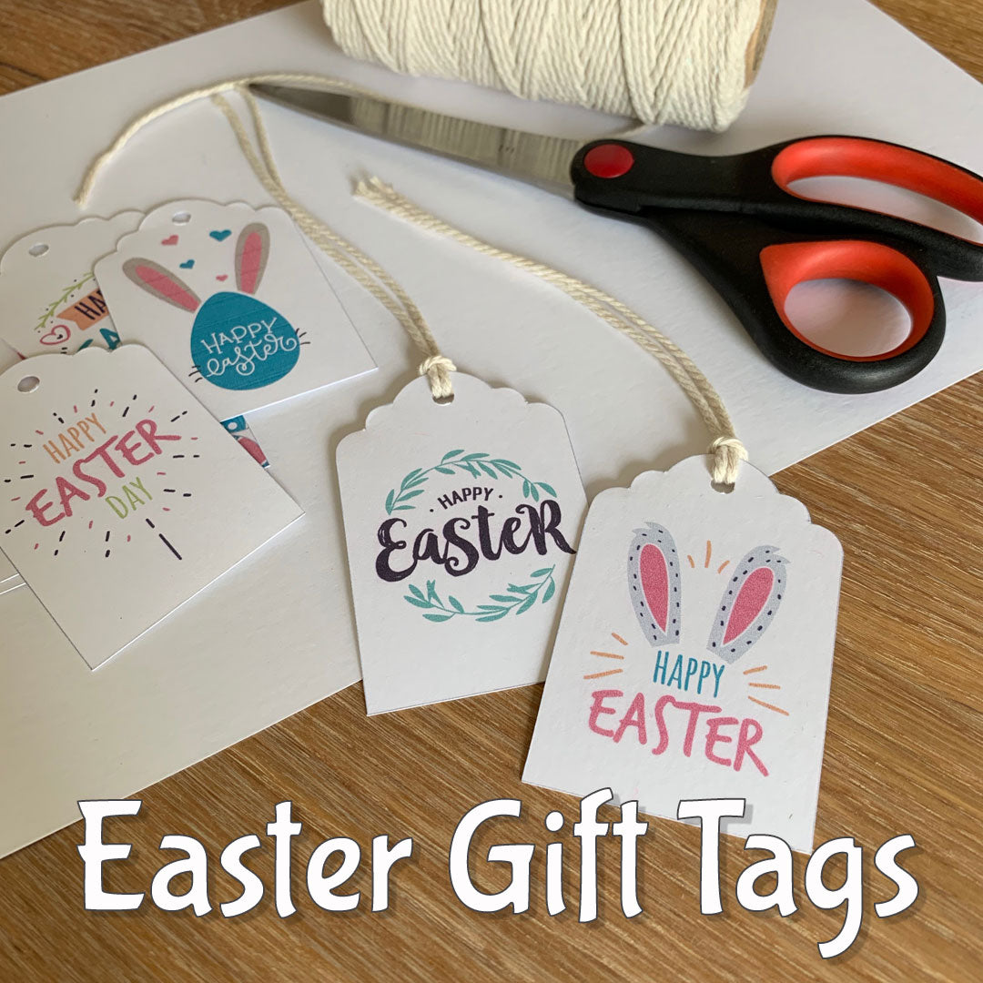 9 Printable Happy Easter Gift Tags | Free PDF | The Inky Shop